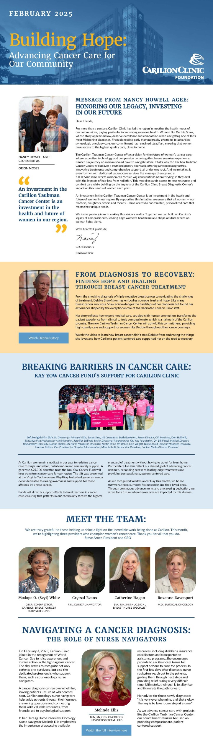 February 2025 - Newsletter | Carilion Clinic Foundation
